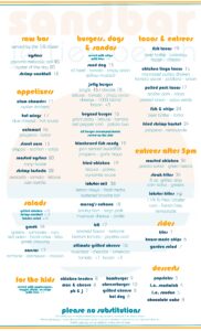 Menus - Sandbar Jetties Beach Bar + Restaurant Nantucket